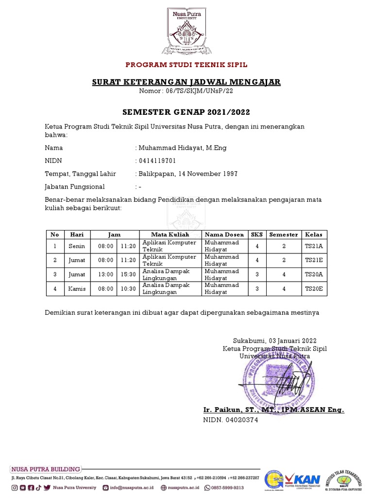 SKJM Genap 2022 - 2023 | PDF