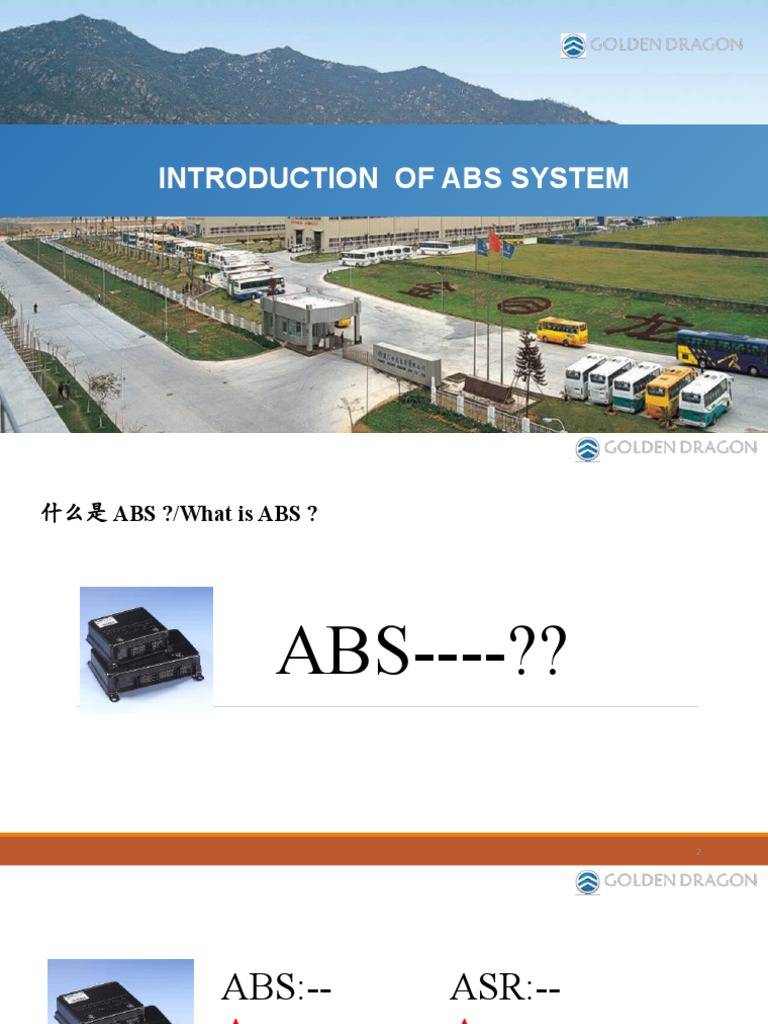 Introduction of ABS System | PDF | Anti Lock Braking System | Vehicle Parts