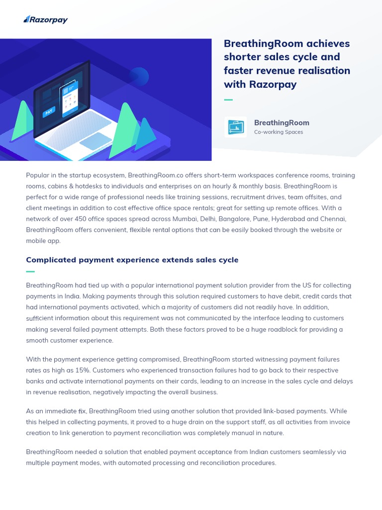 Razorpay - BreathingRoom Case Study | PDF | Payments | Credit Card