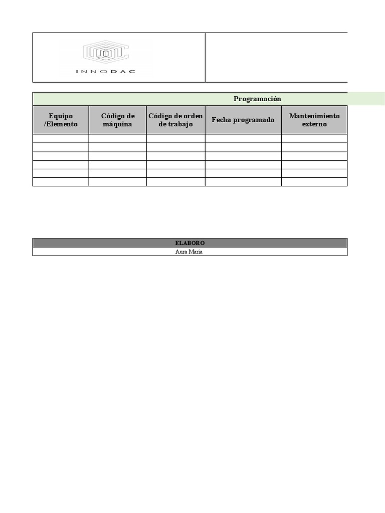 Formato de Mantenimiento Correctivo y Preventivo | PDF Formato de Mantenimiento Correctivo y Preventivo | PDF