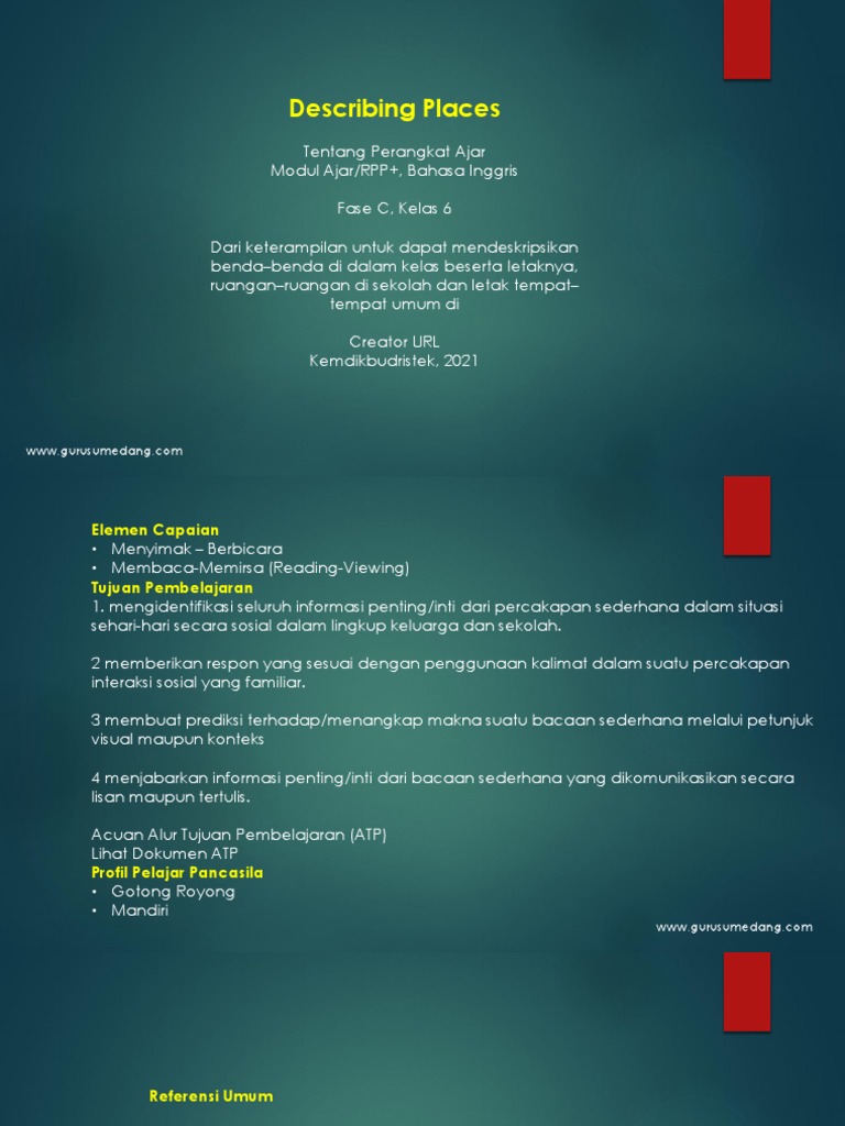 Describing Place ALL | PDF