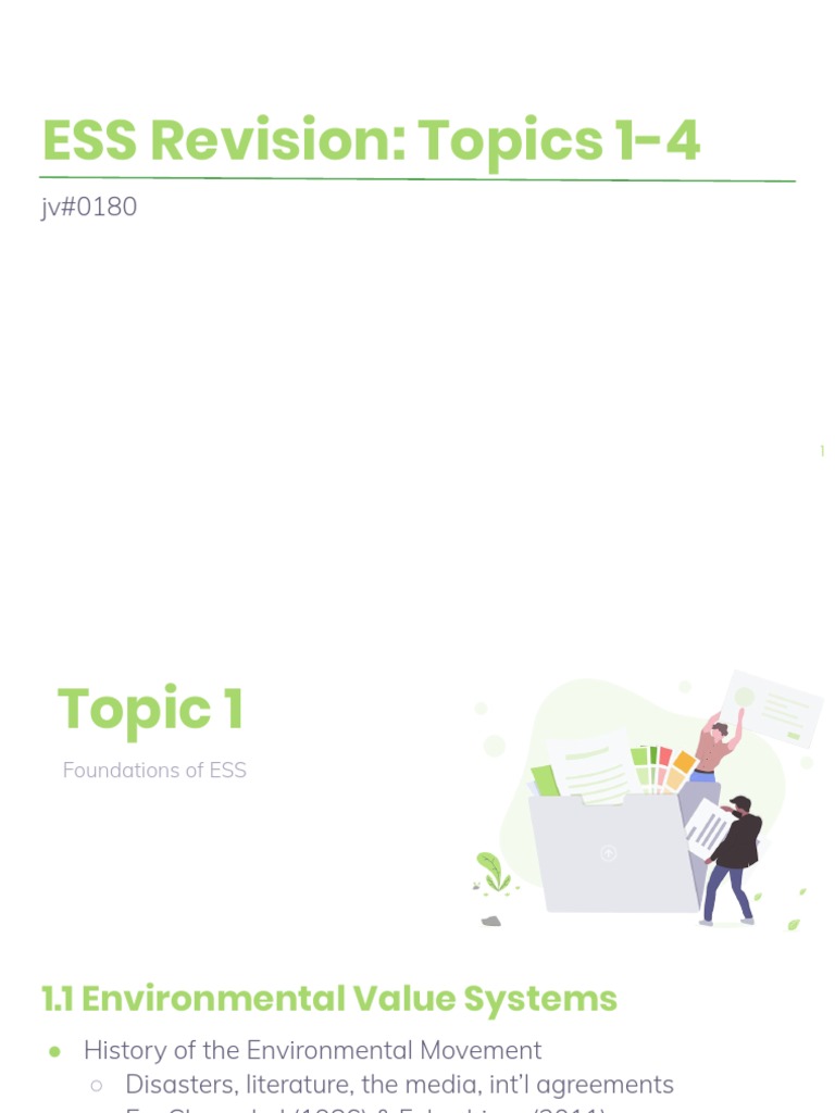 ESS Revision Session 1 - Topics 1-4 & Concepts | PDF | Ecosystem ...