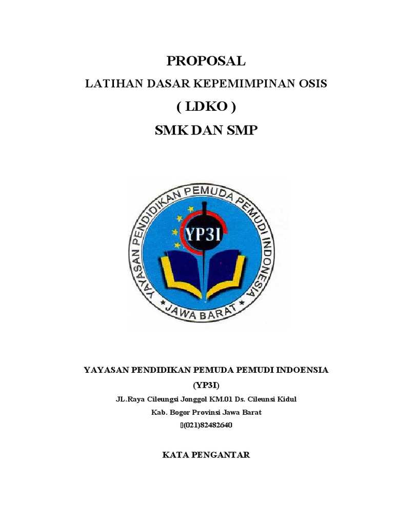Proposal LDKO 2023 SMK Dan SMP YP3I | PDF