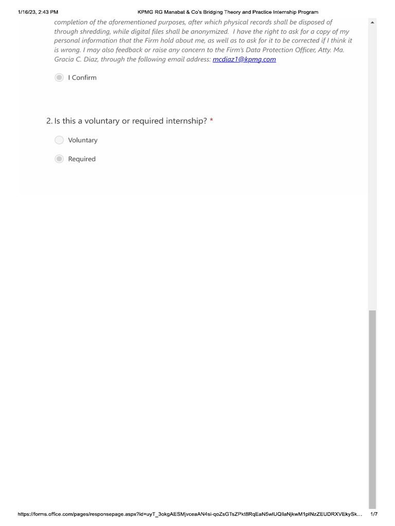 Villarico - KPMG Form | PDF