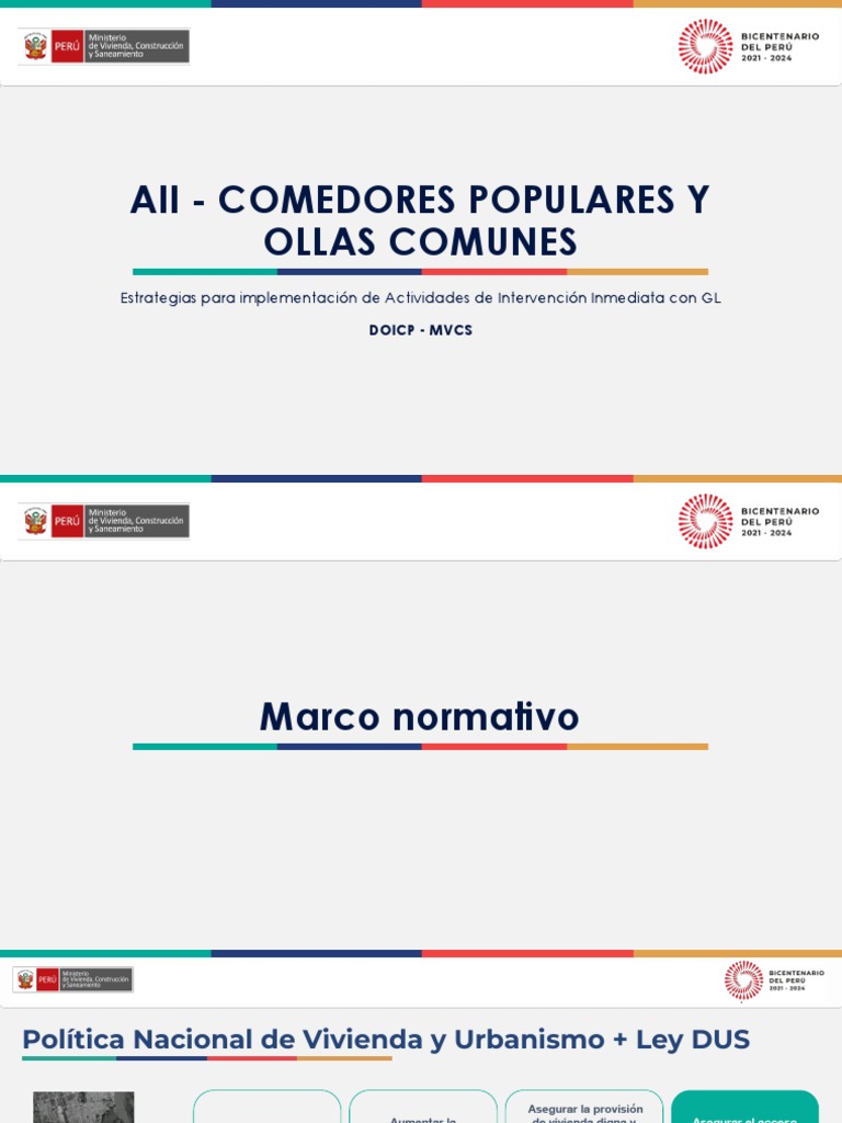 Mejora de Comedores y Ollas Comunes | PDF