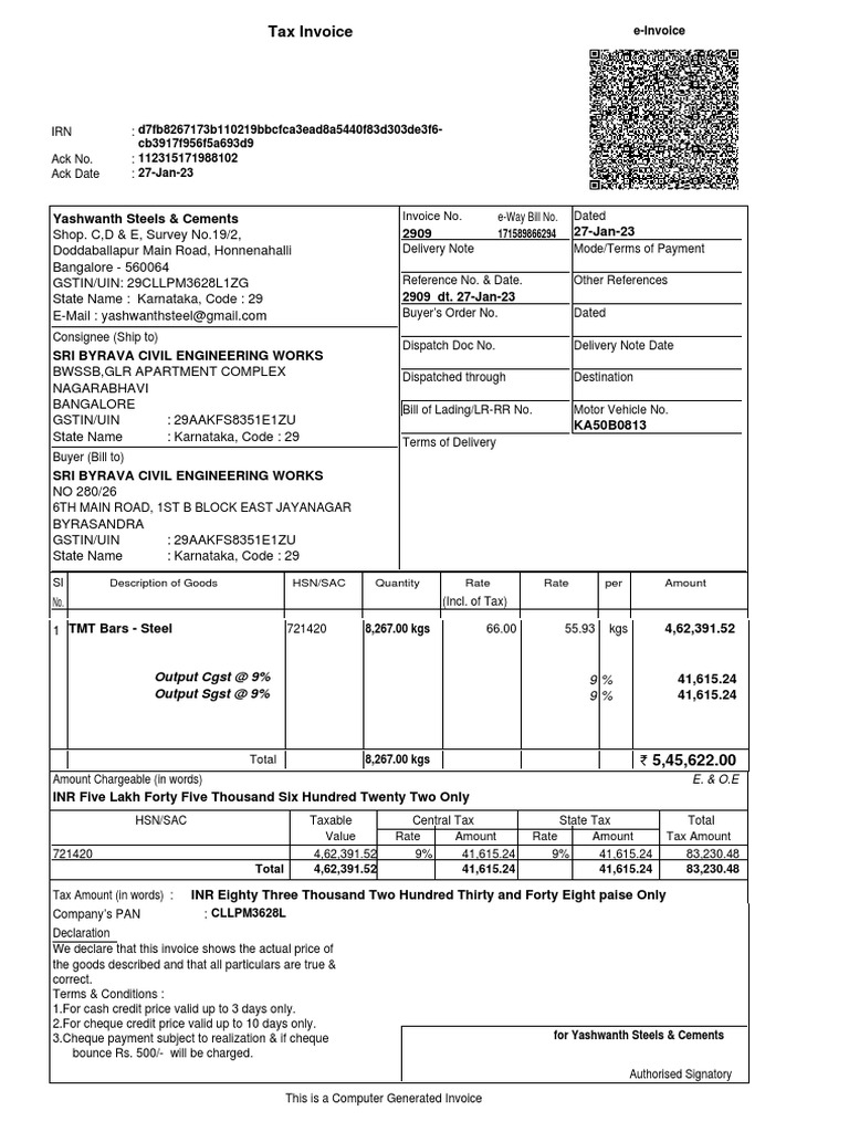 Tax Invoice | PDF | Taxes | Government Finances
