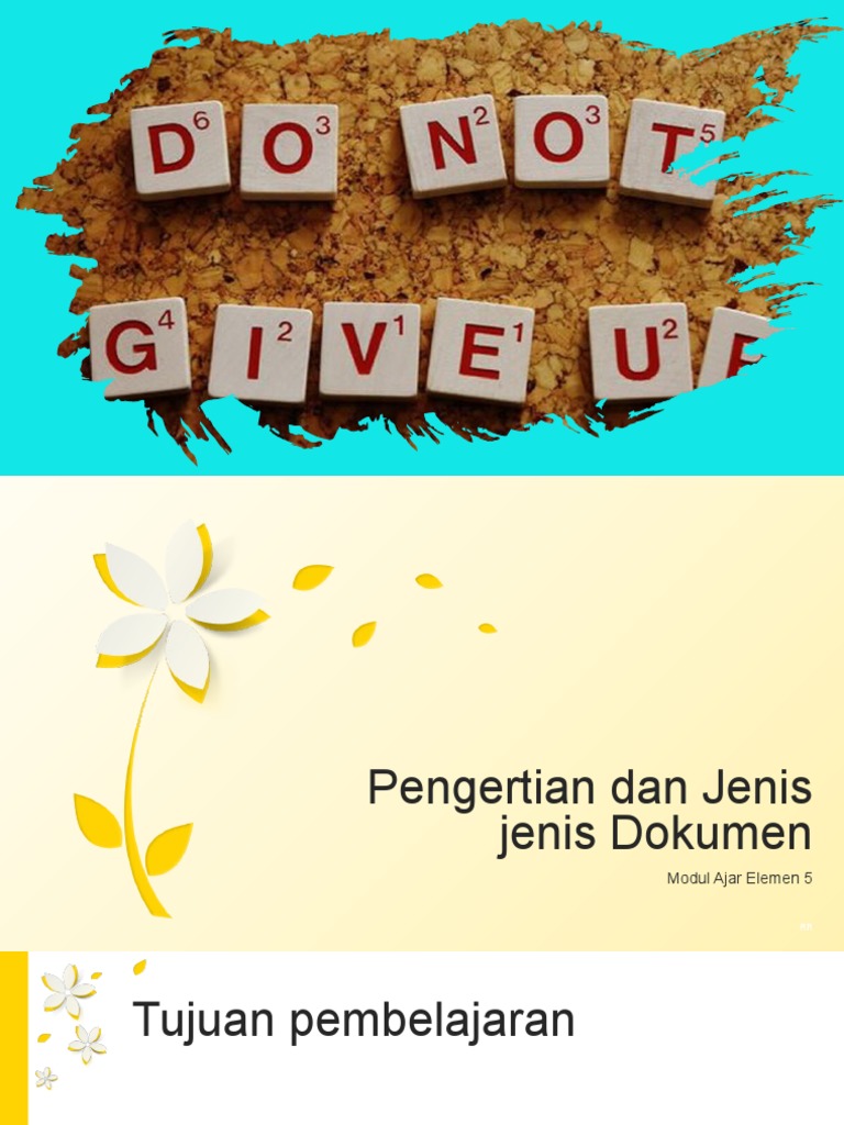 Pengertian Dan Jenis Jenis Dokumen | PDF