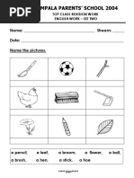 ENGLISH PRIMARY ONE Lesson Notes P - 1 Term II | PDF | Pronoun ...