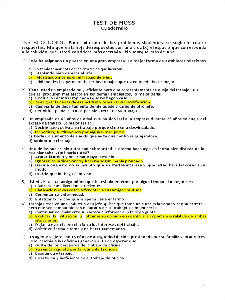 TEST MOSS (1) | PDF