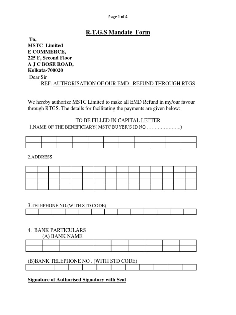 Comm Bank Mandate Form | Descargar gratis PDF | Banks | Cheque