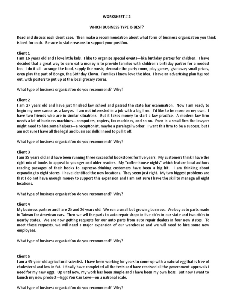 Lesson Plan+Worksheet2 | PDF | Business