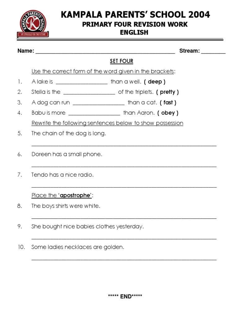 Primary Four - Set Four | PDF | Flowers | Pollination