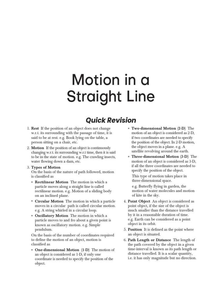 Motion in 1D | PDF | Acceleration | Velocity