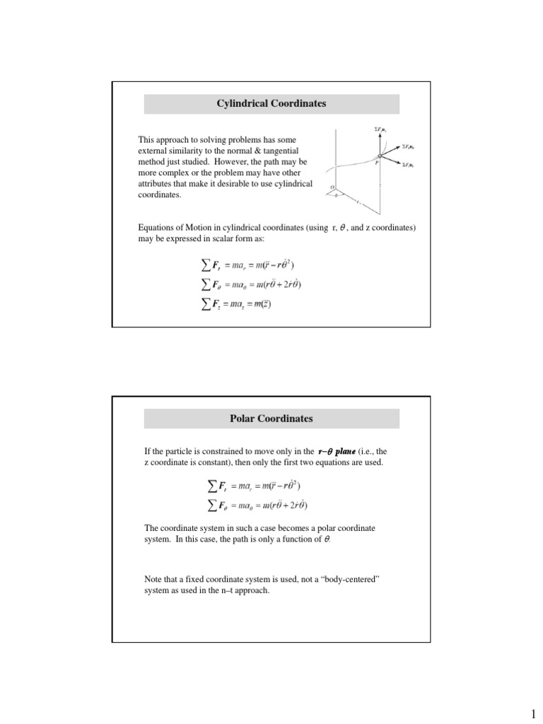 13-3 Radial Transverse Components | PDF