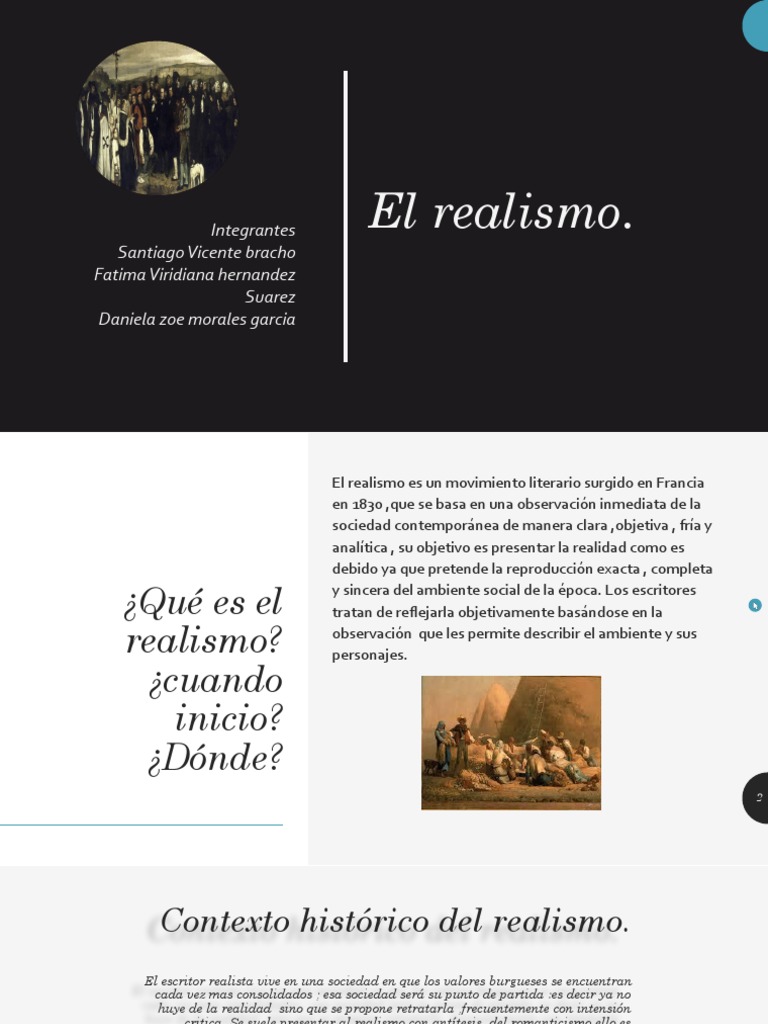 El Realismo | PDF | Gustave Flaubert | Realismo literario