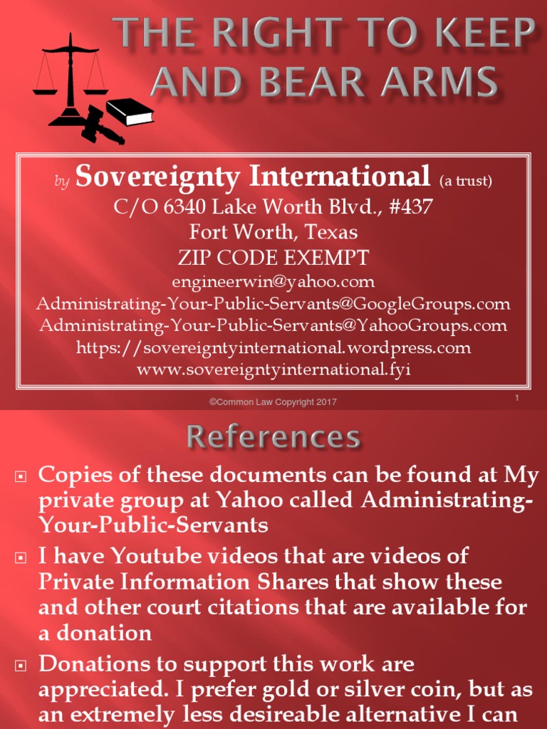 Right To Bear Arms 022517 | PDF | Federal Government Of The United ...