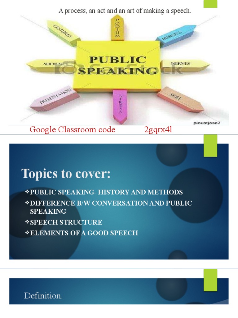 Public Speaking vs. Everyday Conversation | PDF | Public Speaking ...
