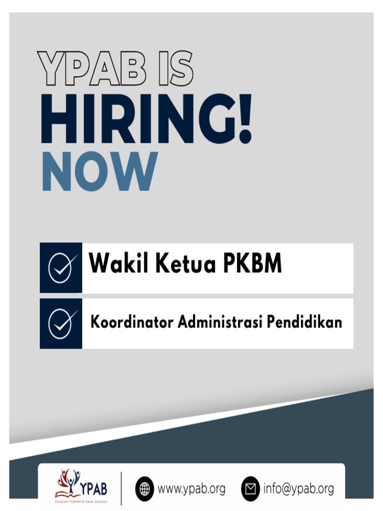 Ypab Is Hiring | PDF