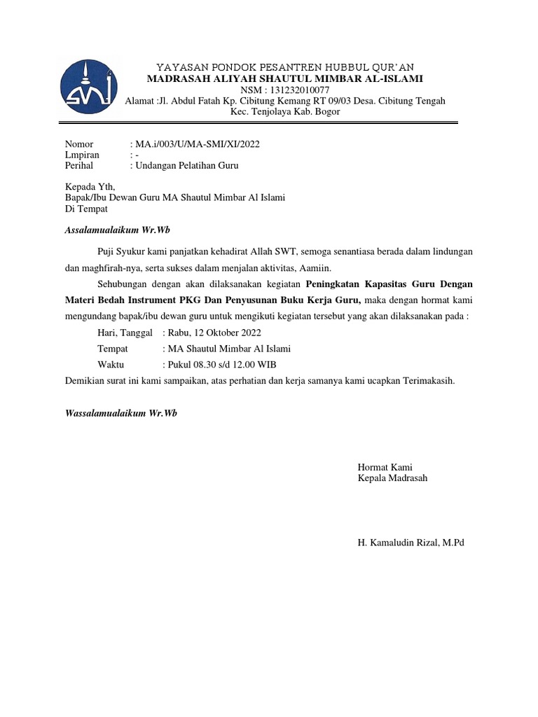 Undangan Workshop | PDF