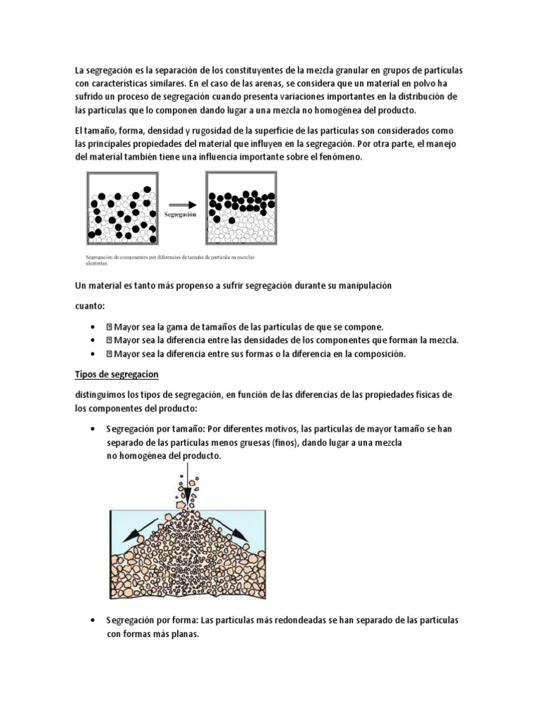 Sand Segregation | PDF | Materiales | Ciencias fisicas