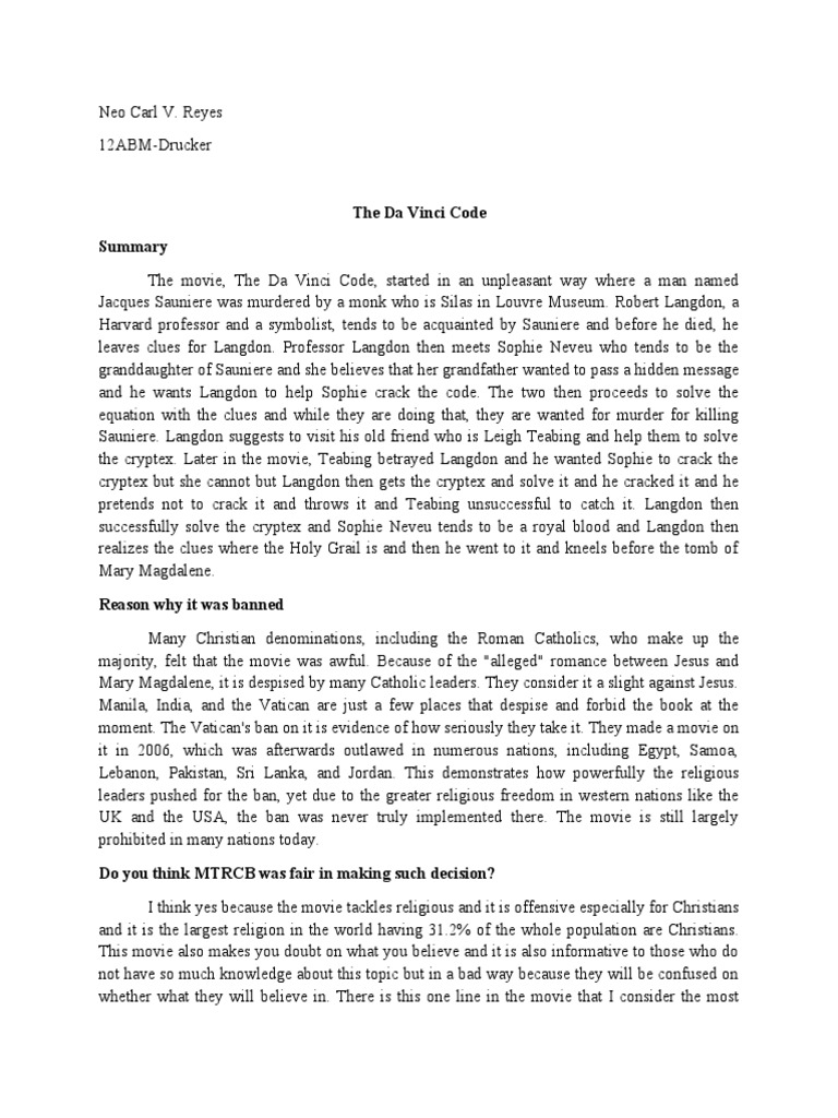 The Da Vinci Code | PDF