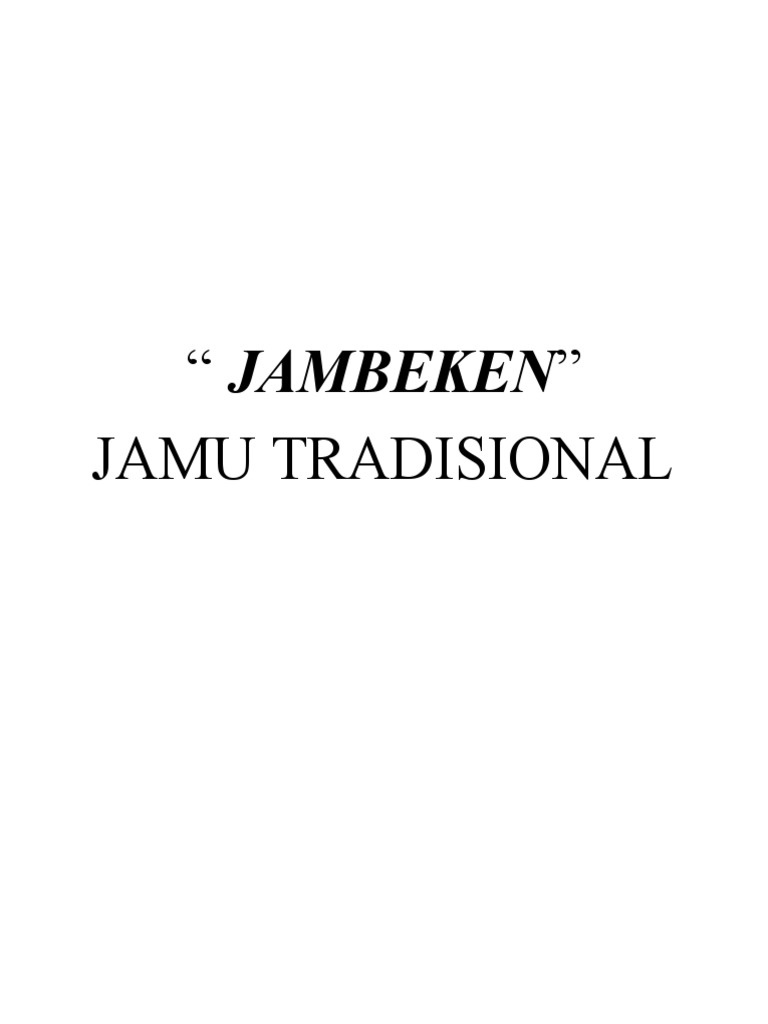 Proposal Jamu Elang | PDF