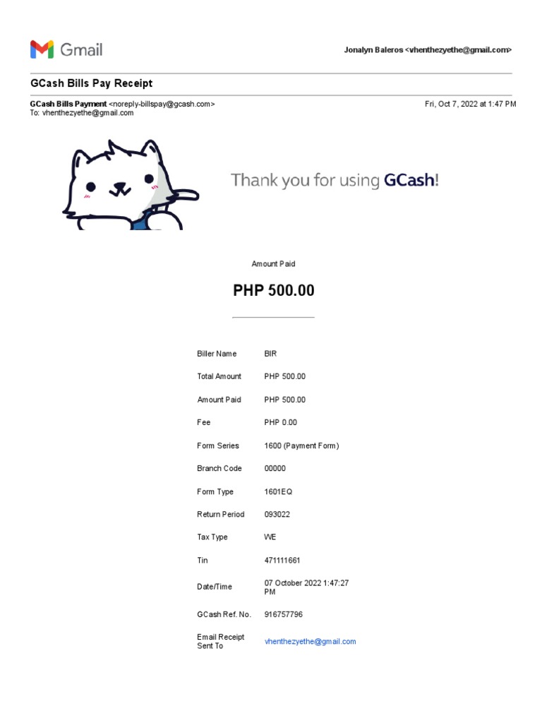 471 - 0619e 9 - e - Payment | PDF | Receipt | Taxes