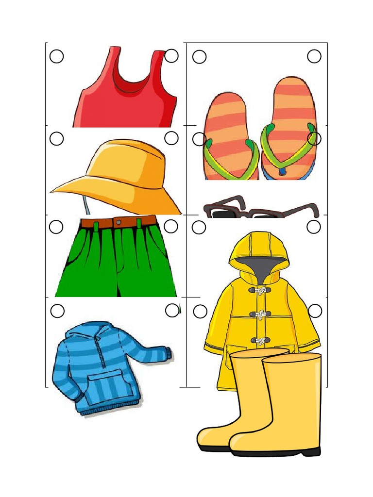 Week 10-Day 1-Clothes Lacing Cards | PDF