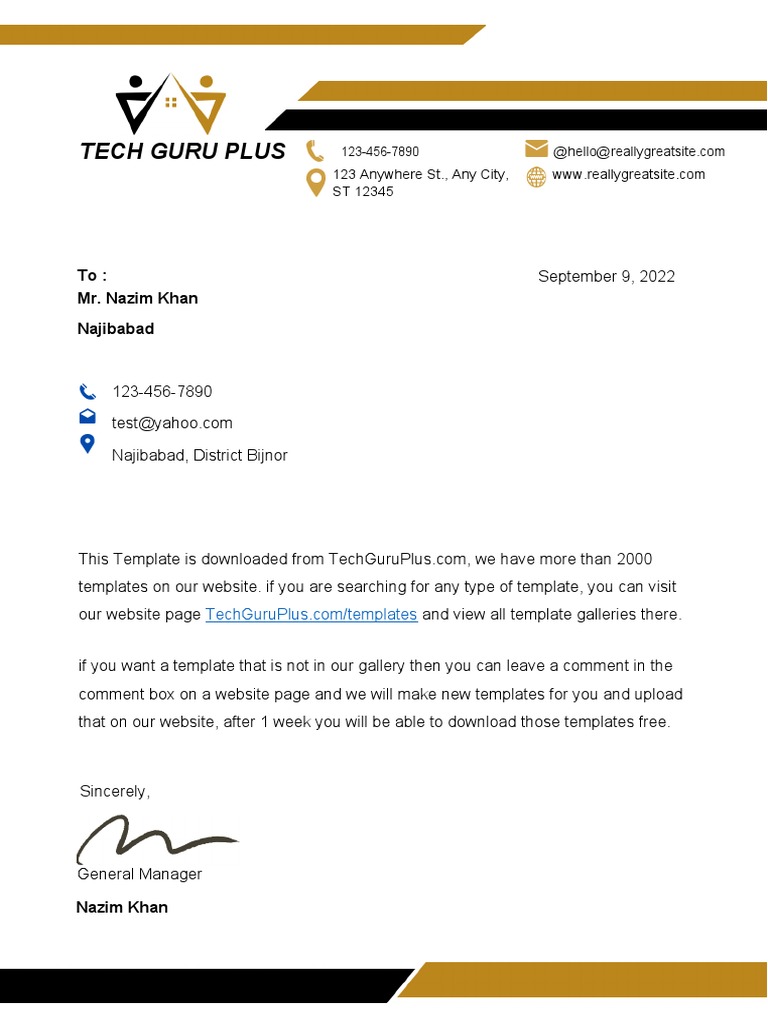 6 Professional and Modern Letterhead Design Template | PDF | Business ...