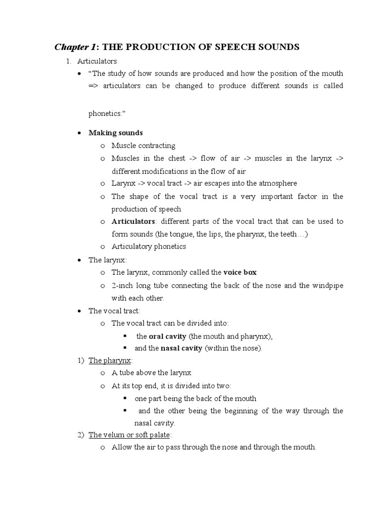 Review Chapter 12345 | PDF | Phonetics | Human Voice