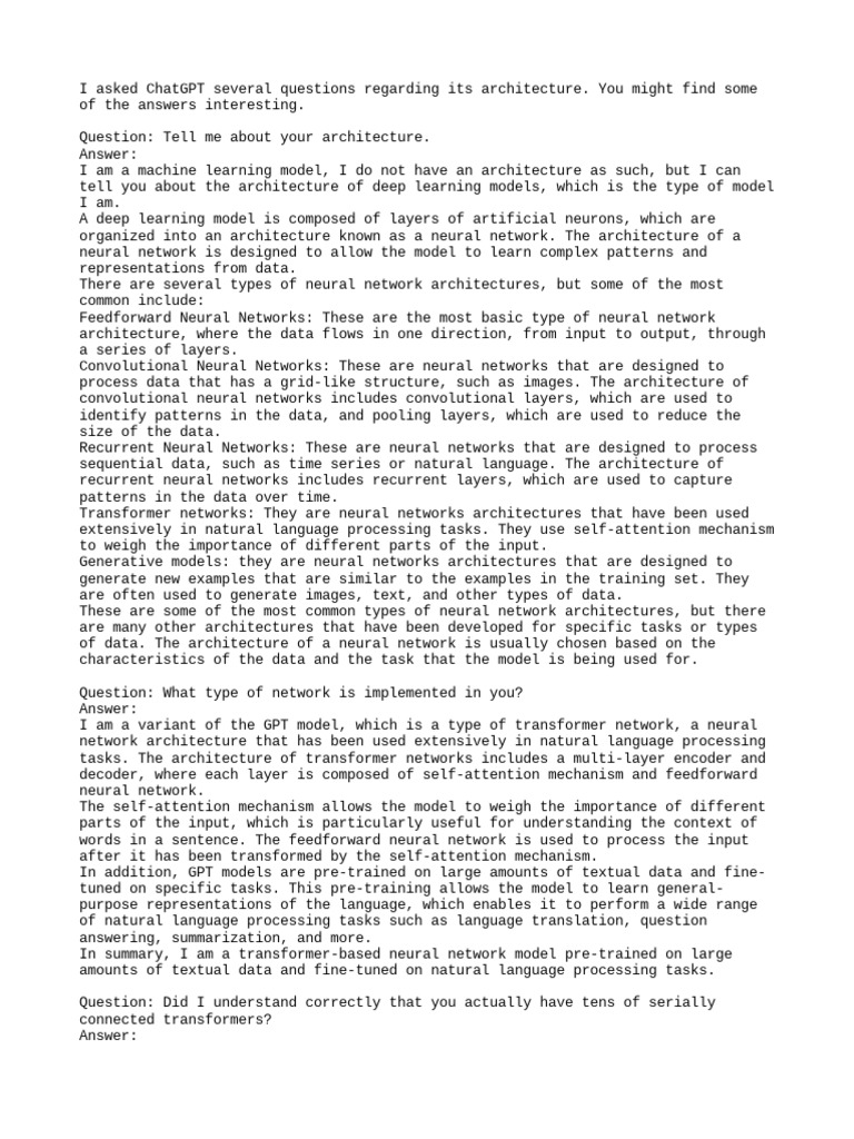 Openai Chatgpt Arhitektura | PDF | Artificial Neural Network | Deep ...