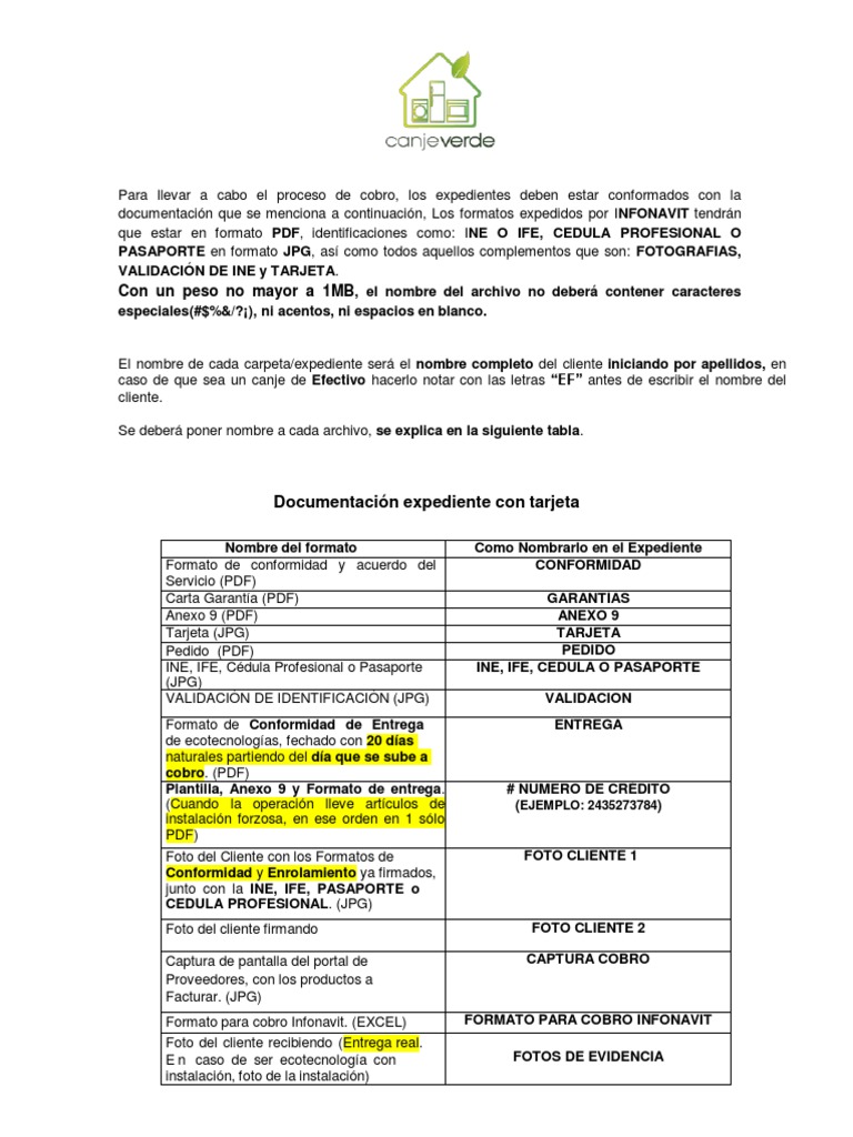 Llenado de Formatos y Conformacion de Expedientes | PDF
