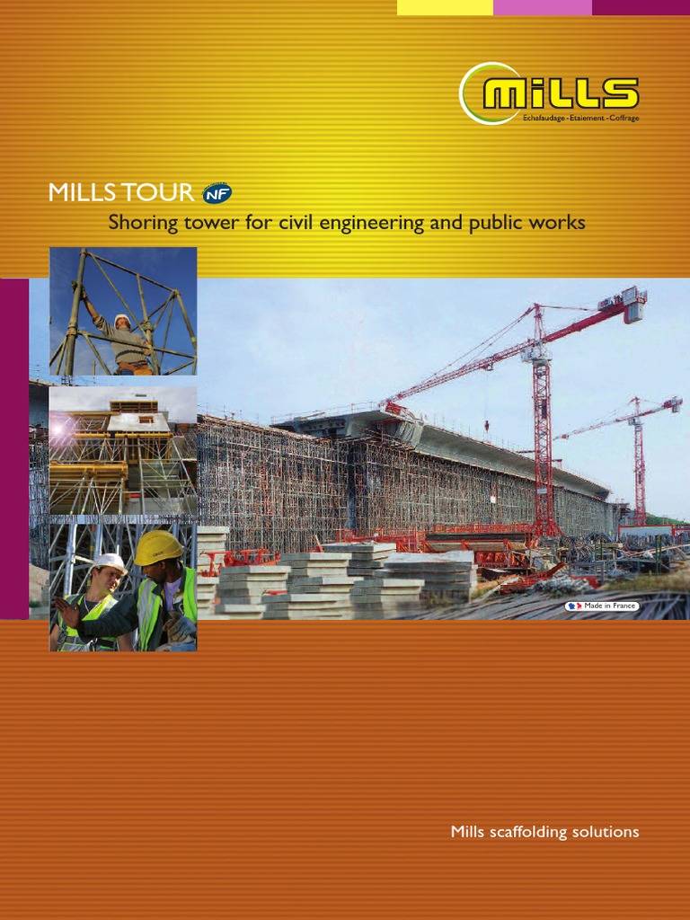 Mills Tour - Shoring Tower | PDF | Scaffolding | Civil Engineering