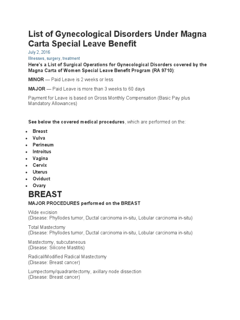 Gynecological Disorders List | PDF | Ovarian Cancer | Uterus