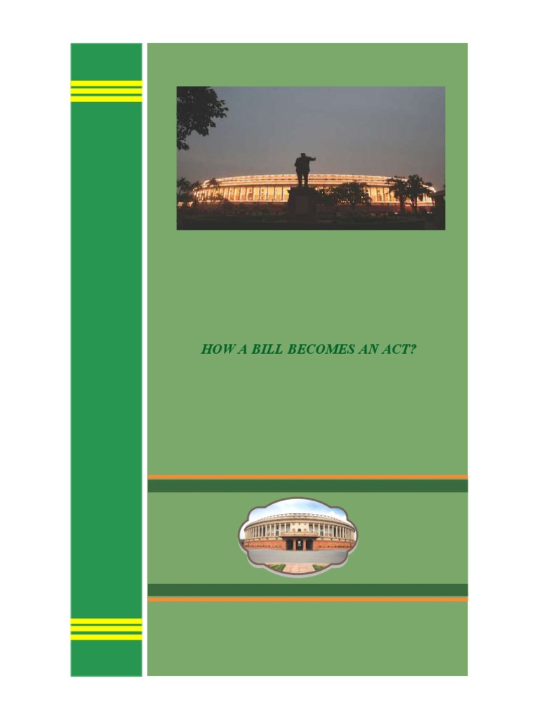 How A Bill Become An Act | Download Free PDF | Bill (Law) | United ...