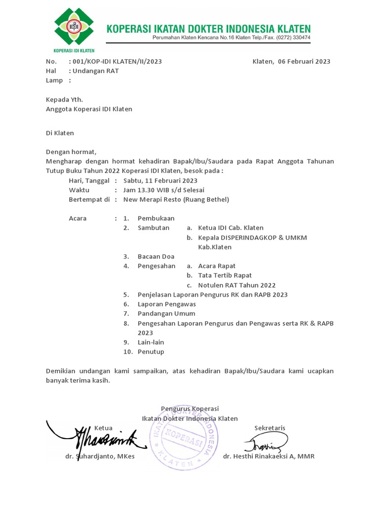 Und RAT KOP 2022 RAB 2023 | PDF