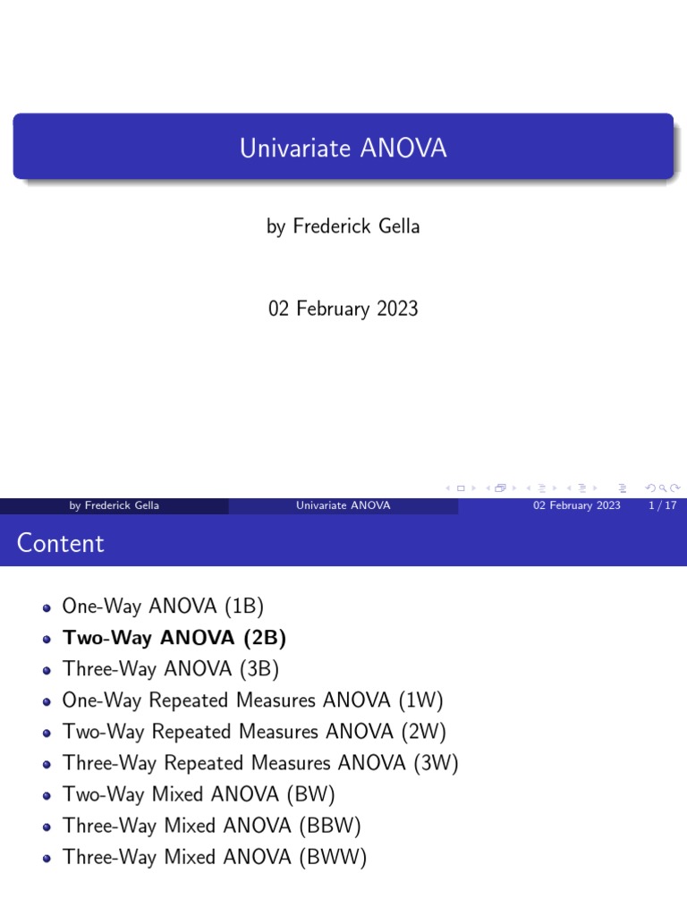 ANOVA - Two-Way ANOVA (2B) | PDF | Analysis Of Variance | Errors And Residuals