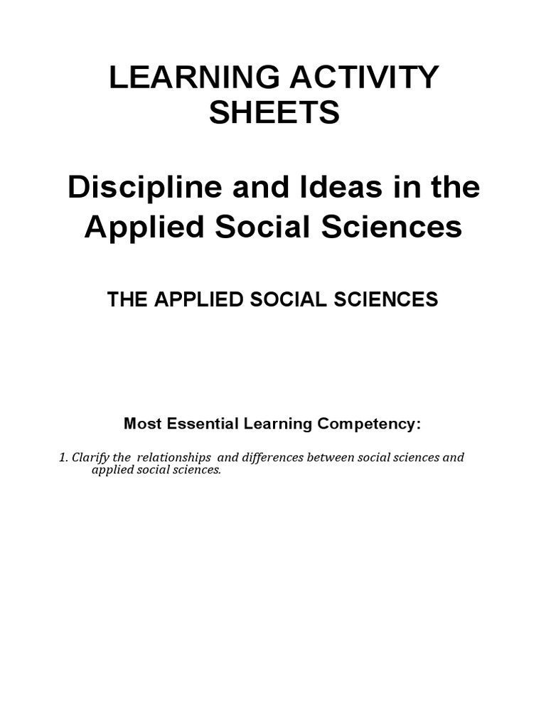 DIASS Self Learning Module 1 | PDF | Social Sciences | Psychotherapy DIASS Self Learning Module 1 | PDF | Social Sciences | Psychotherapy