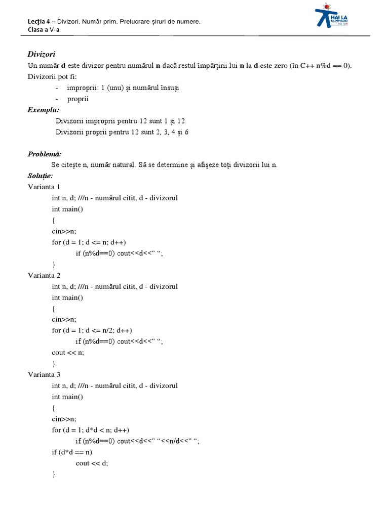 Divizori | PDF