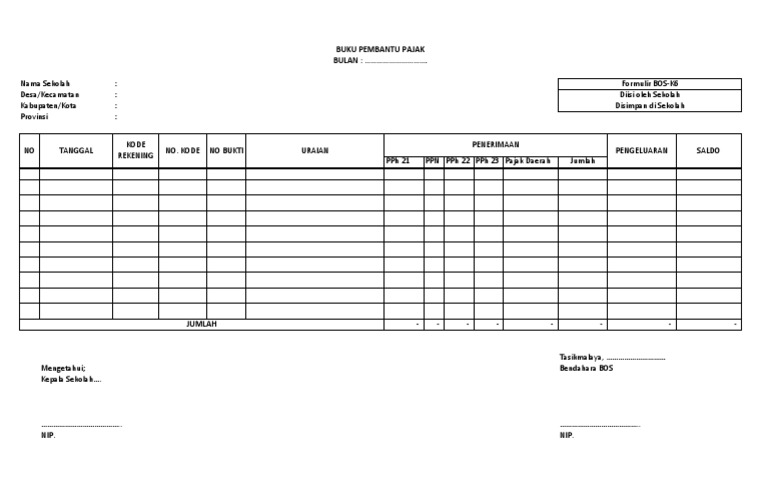 Buku Pembantu Pajak | PDF