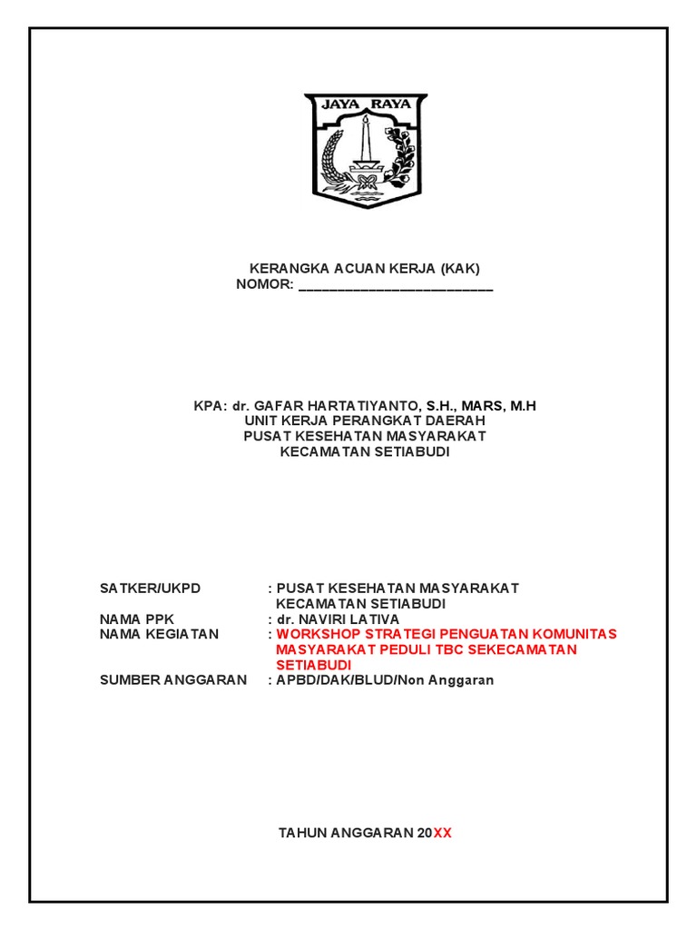 2023 - Contoh Kak Ukm Fix | PDF