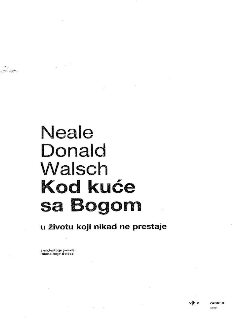 Neale Donald Walsch - Kod Kuce Sa Bogom | PDF