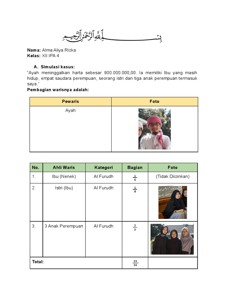 Uprak Agama - Alma Aliya R - Xii Ipa 4 | PDF