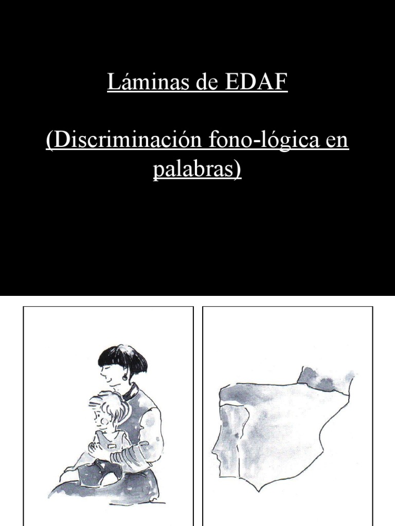 Láminas de EDAF (Discriminación Fonológica en Palabras) | PDF