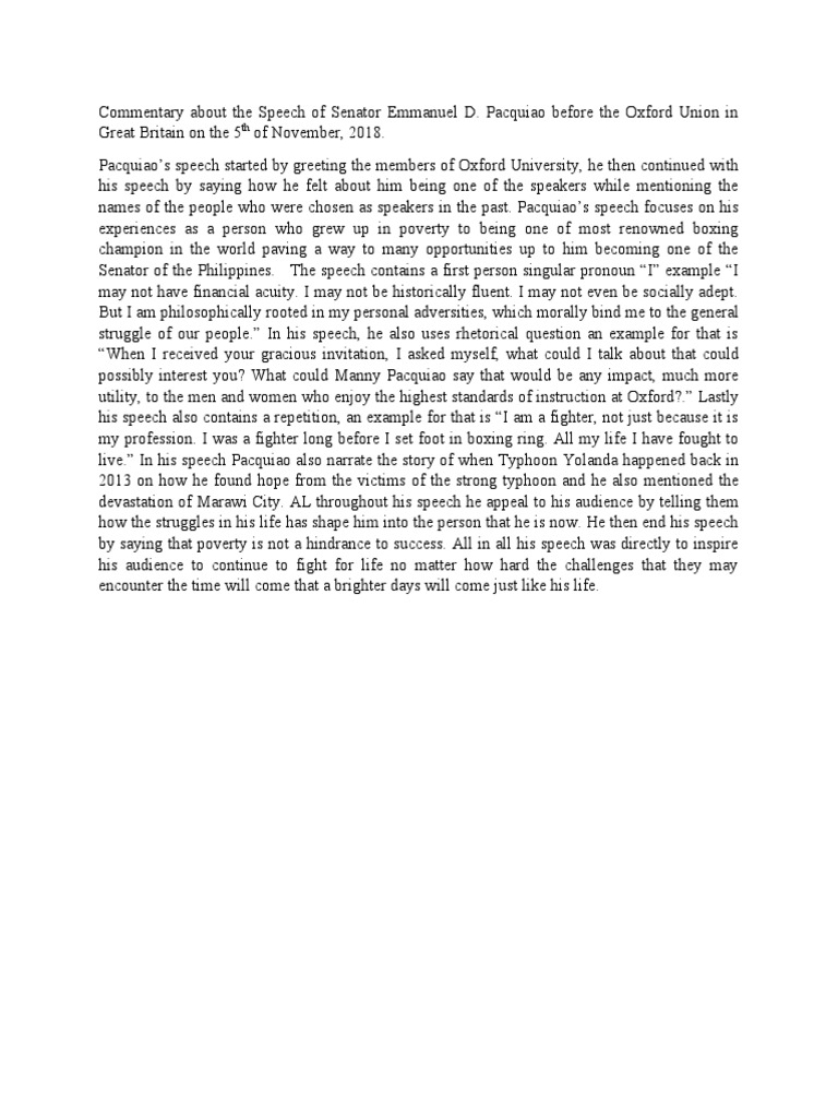 English For Political Science. Commentary | PDF