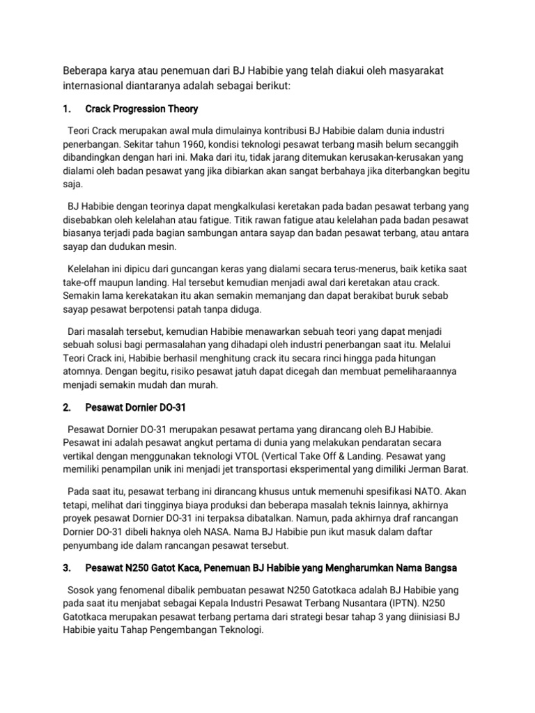 Karya Bj. Habibie | PDF