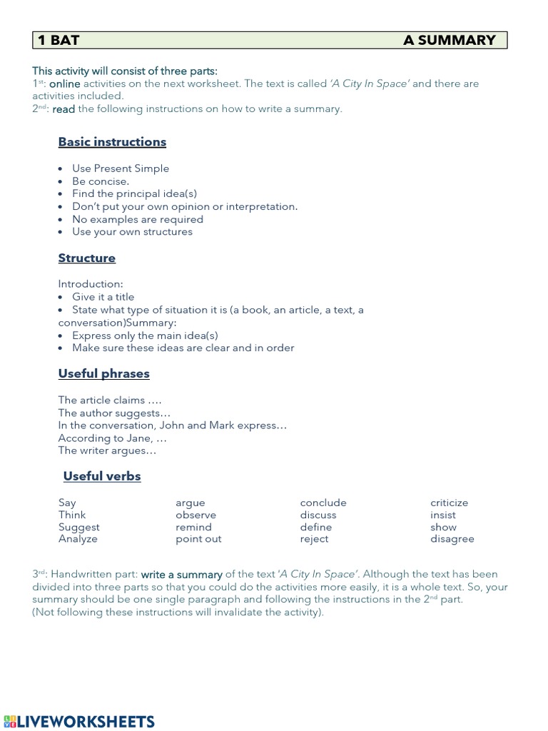 Summry Writing Strategies | PDF | Language Arts & Discipline