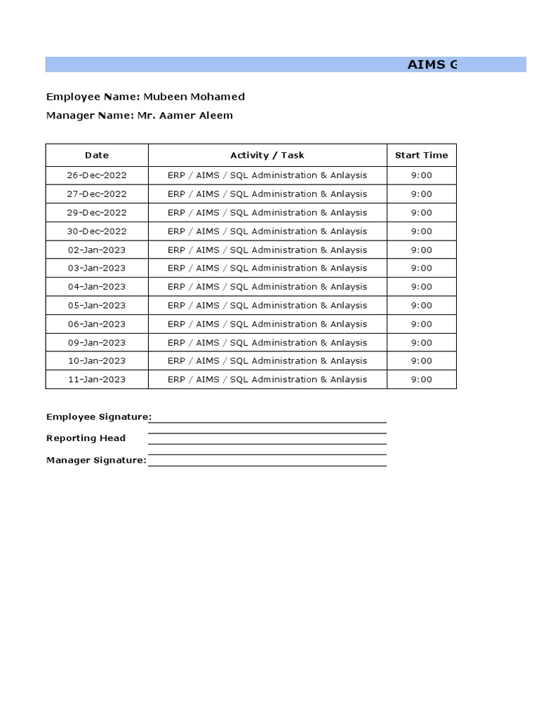 WFH Activity Tracker 1 - 1378 | PDF