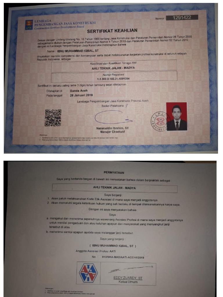 SKA Iqbal Ahli Teknik Jalan | PDF