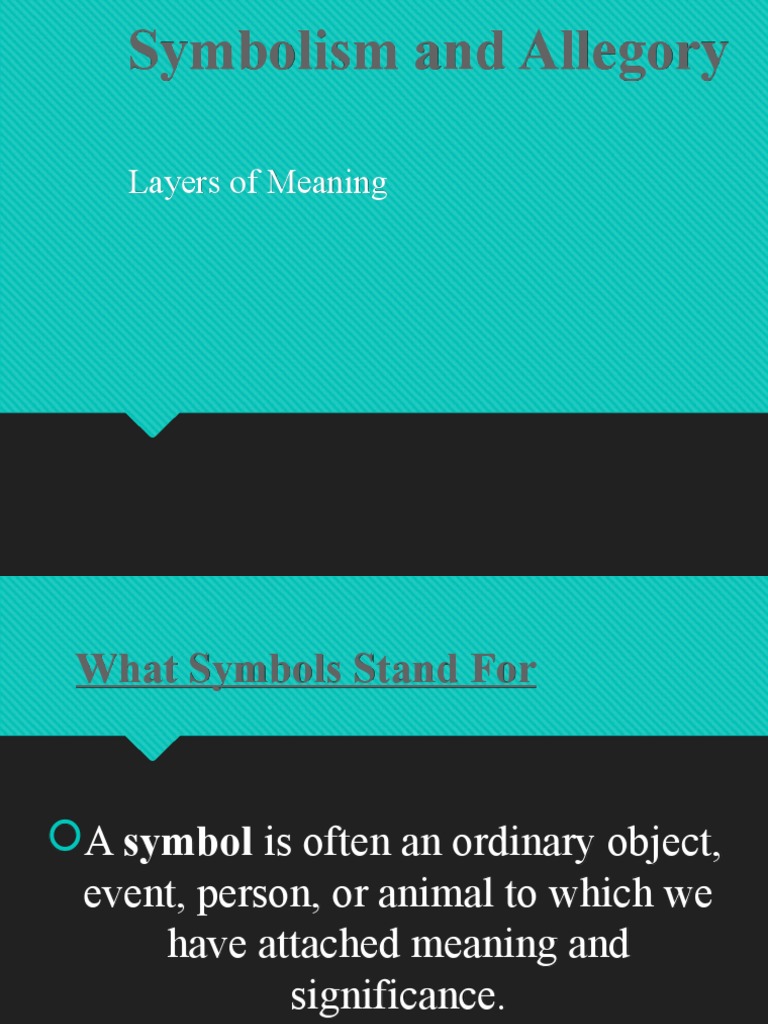 Symbols PPT 2017 | PDF | Allegory | Symbols
